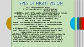 Night vision presentation | PPTX