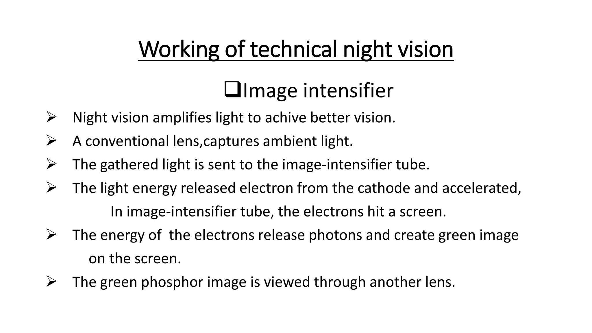 Night vision tech | PPTX