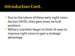 Night vision technology | PPT
