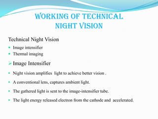 Night vision technology | PPTX