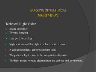 Night vision technology | PPTX