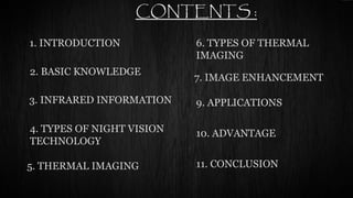 Night vision technology | PPTX