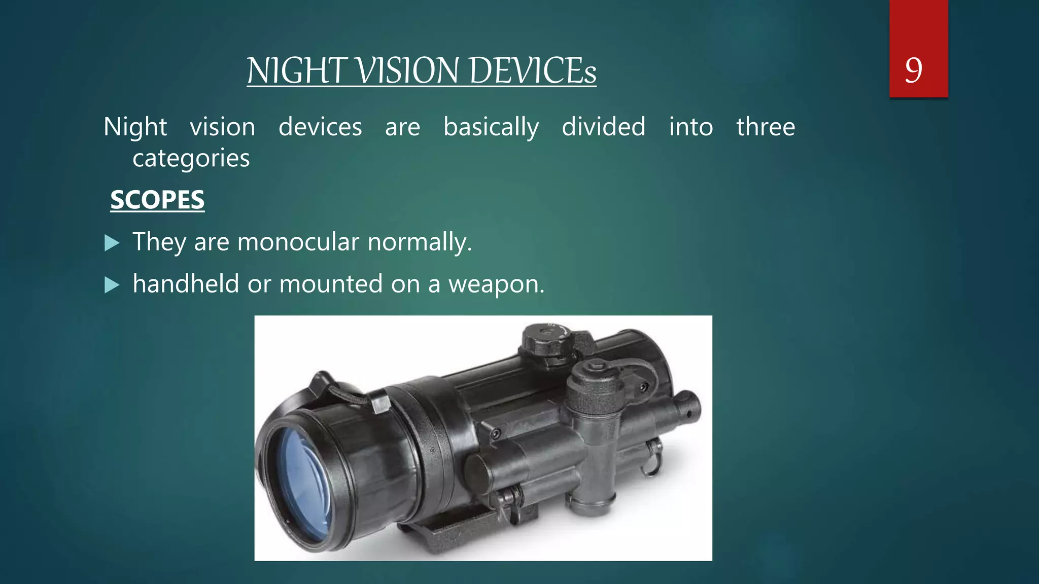 Night vision technology | PPTX