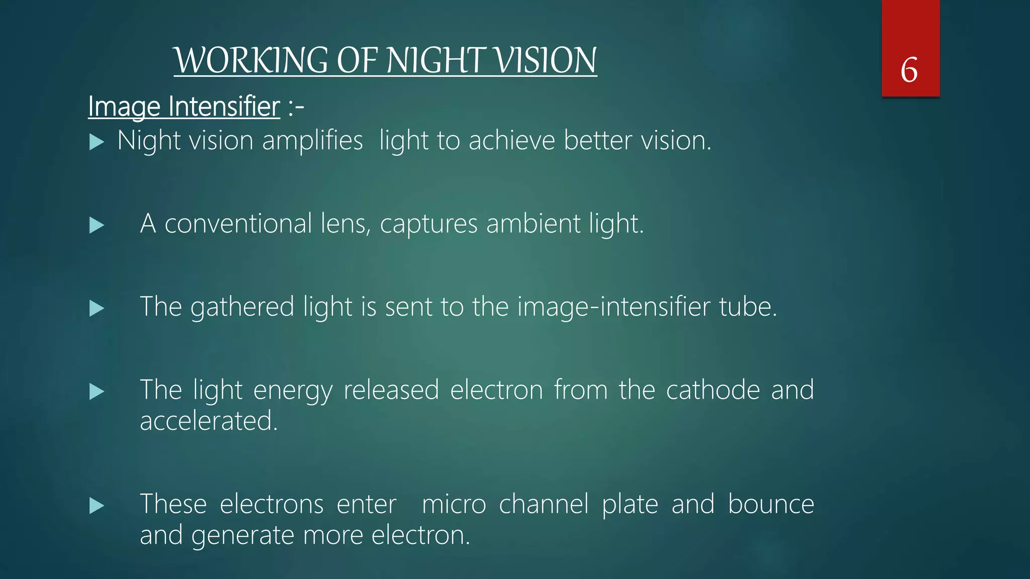 Night vision technology | PPTX