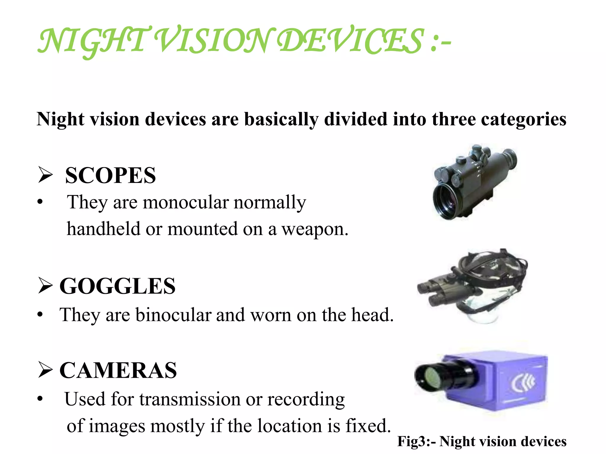 Night vision technology | PPTX