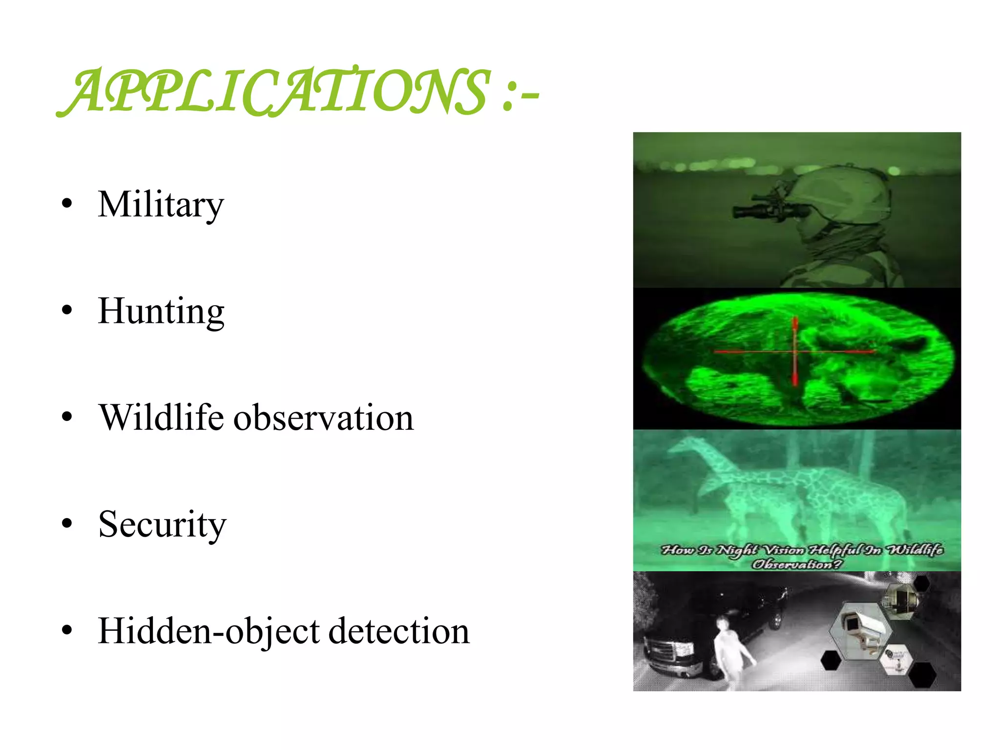 Night vision technology | PPTX