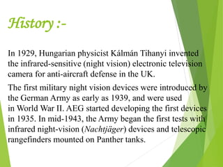 Night vision technology | PPT