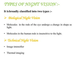 Night vision technology | PPTX