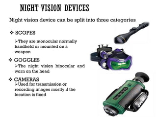 Night vision technology rajesh | PPT