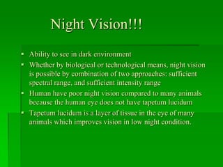 Night vision technology by shudhanshu agarwal | PPT