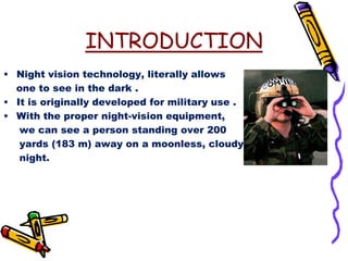 Night Vision Technology.Final | PPTX