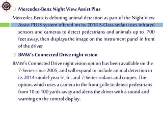 Night vision technology in cars (automotives) | PPT