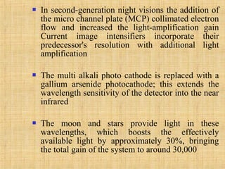 Night vision technology ppt | PPT