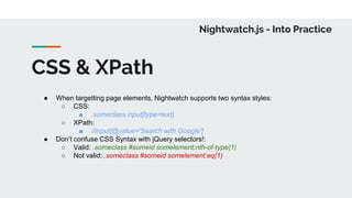 Nightwatch 101 - Salvador Molina | PPT