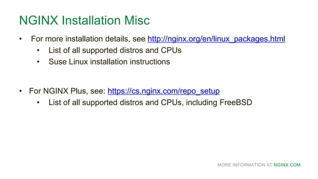 NGINX: Basics and Best Practices | PPTX | Web Hosting | Internet