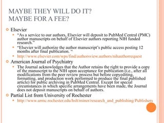 Nih Manuscript Submission | PPT | Publishing Industry | Industries