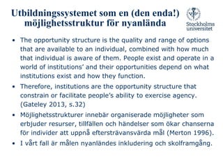 Nihad Bunar Nyanlända och lärande 150916 | PPTX