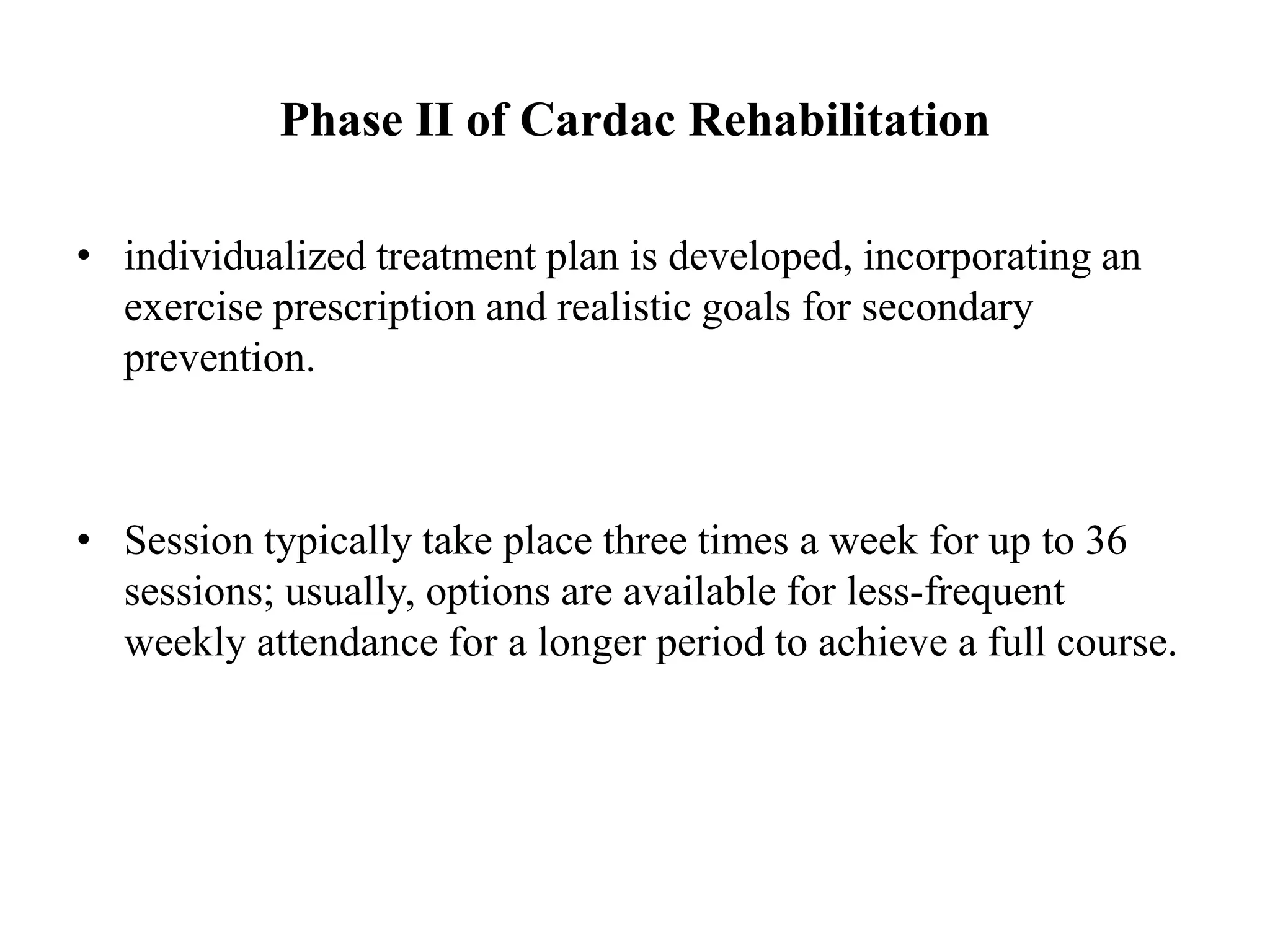 Overview of phases of cardiac rehabilitation | PPTX