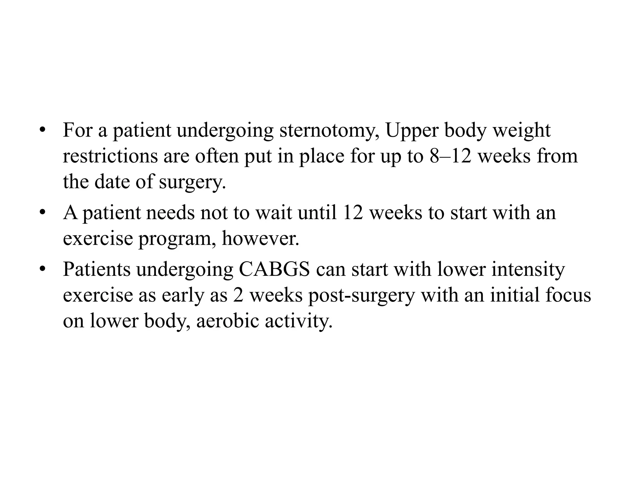 Exercise Training Recommendation for Individual with Chronic Stable ...