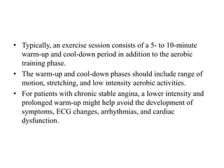 Exercise Training Recommendation for Individual with Chronic Stable ...