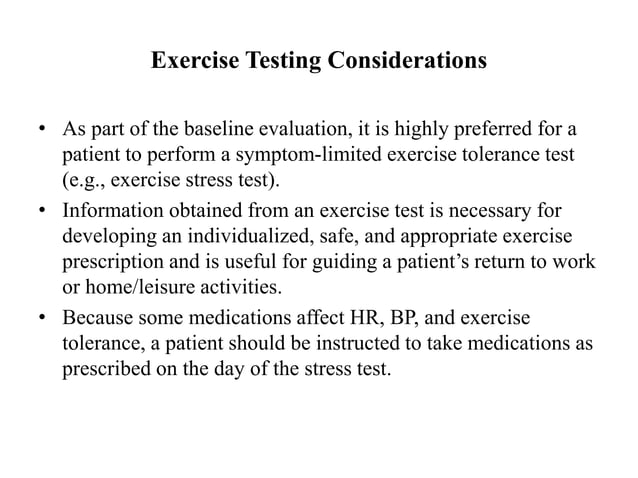 Exercise Training Recommendation for Individual with Chronic Stable ...