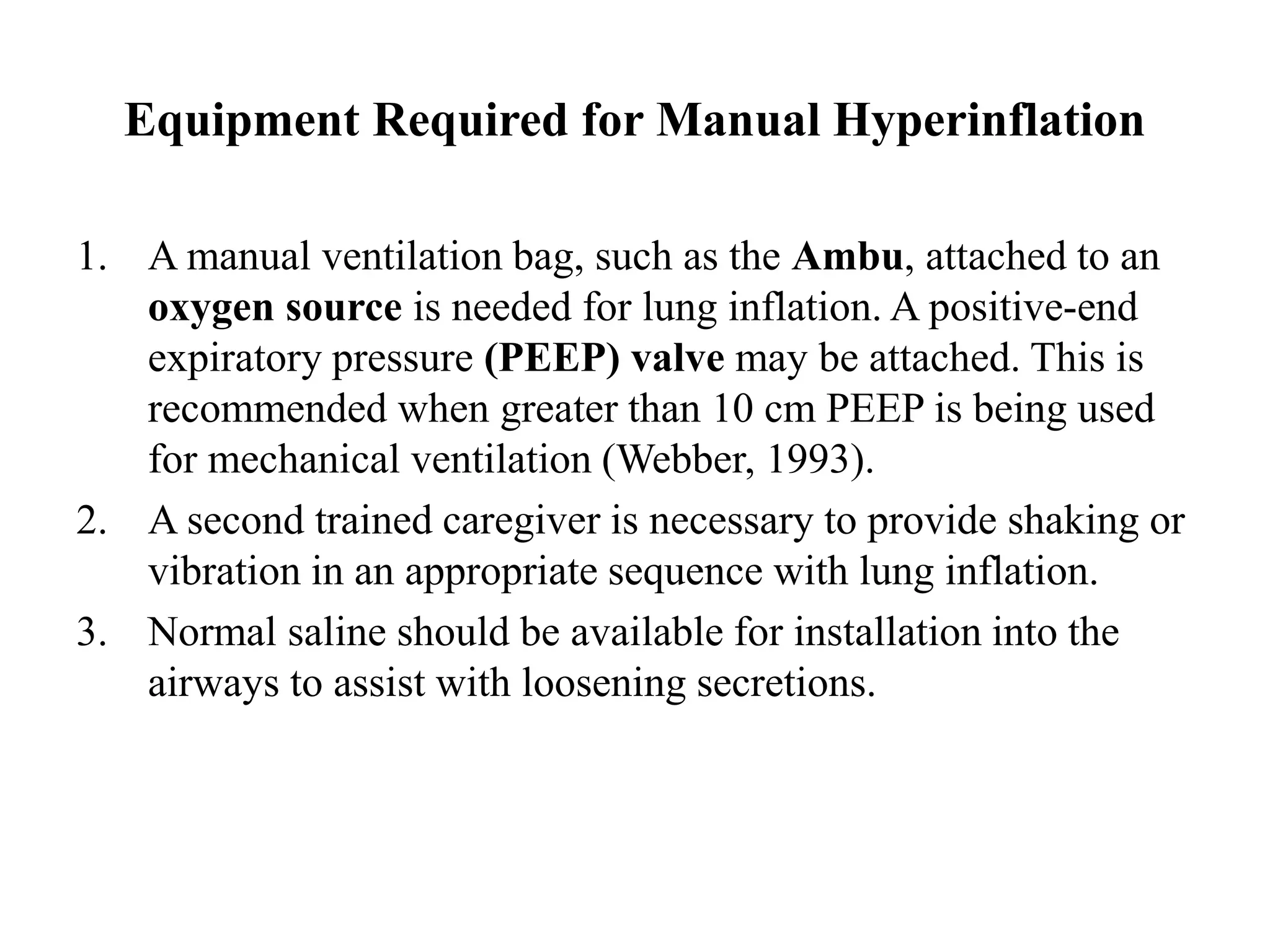 Use of Manual Hyperinflation in ICU | PPTX