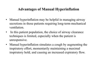Use of Manual Hyperinflation in ICU | PPTX
