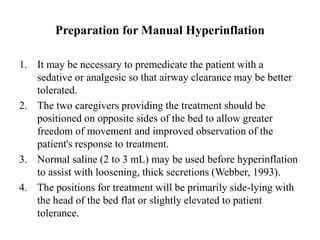 Use of Manual Hyperinflation in ICU | PPTX