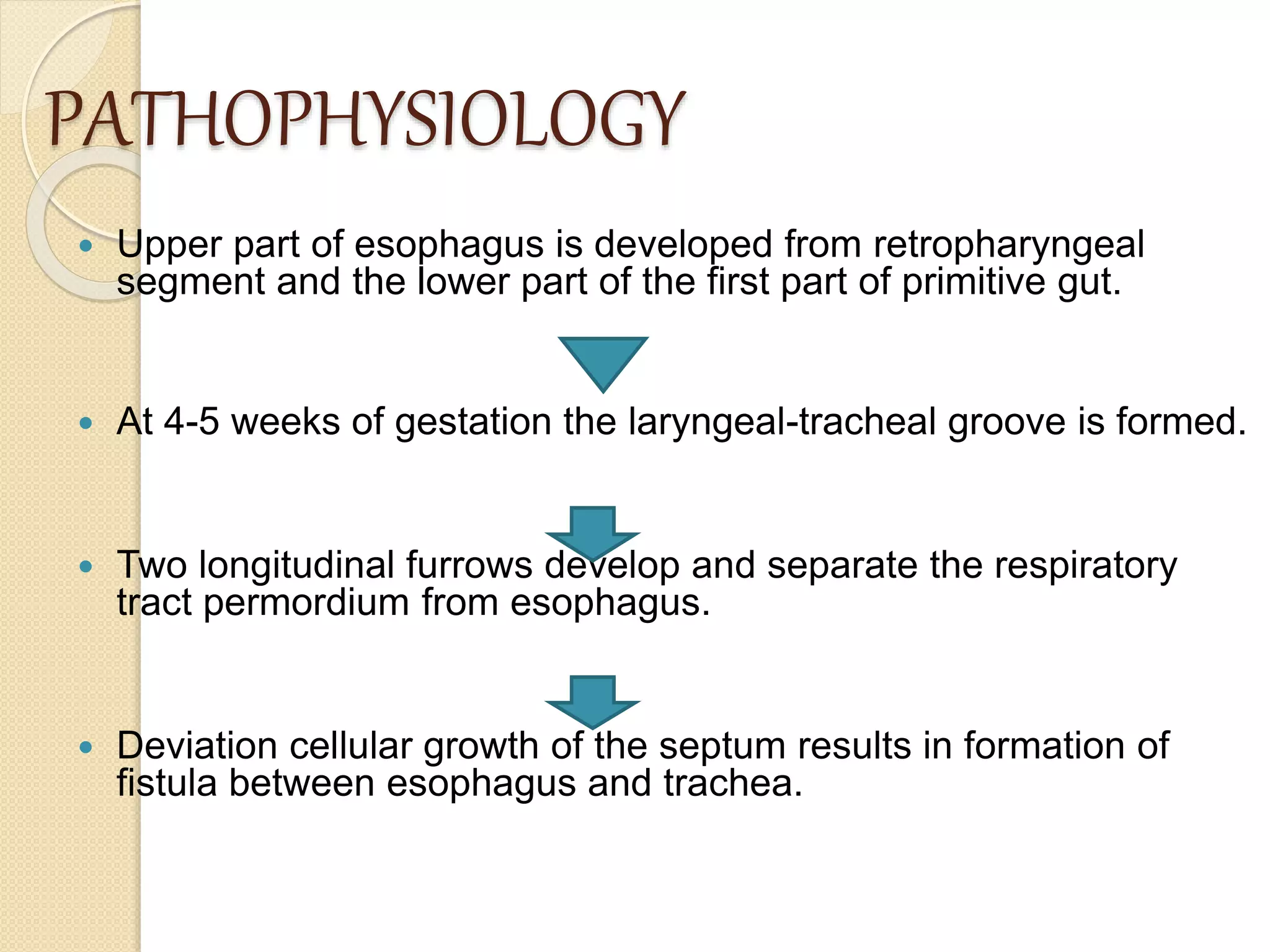 TRACHEOESOPHAGEAL FISTULA | PPTX