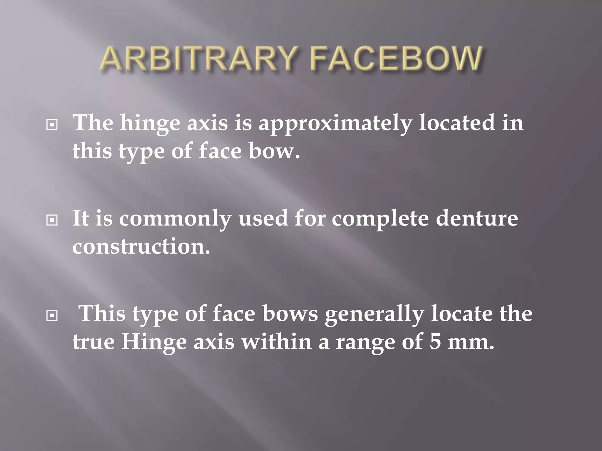 FACEBOW | PPTX