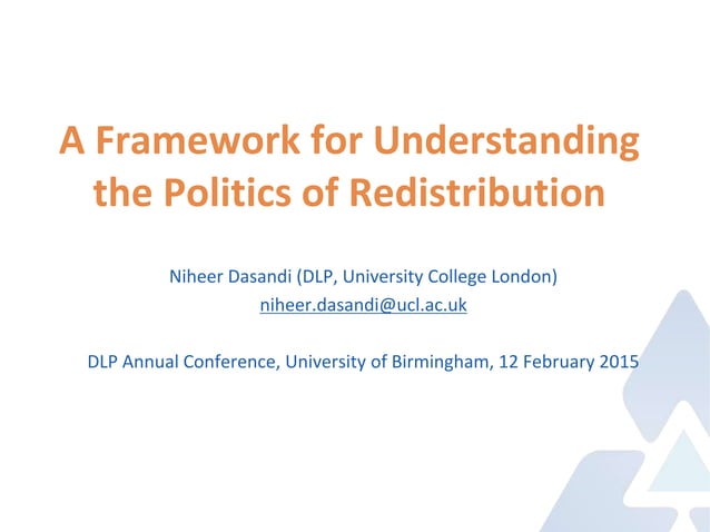 A Framework for Understanding the Politics of Redistribution | PPT