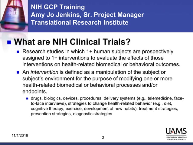 Nih gcp training | PPT
