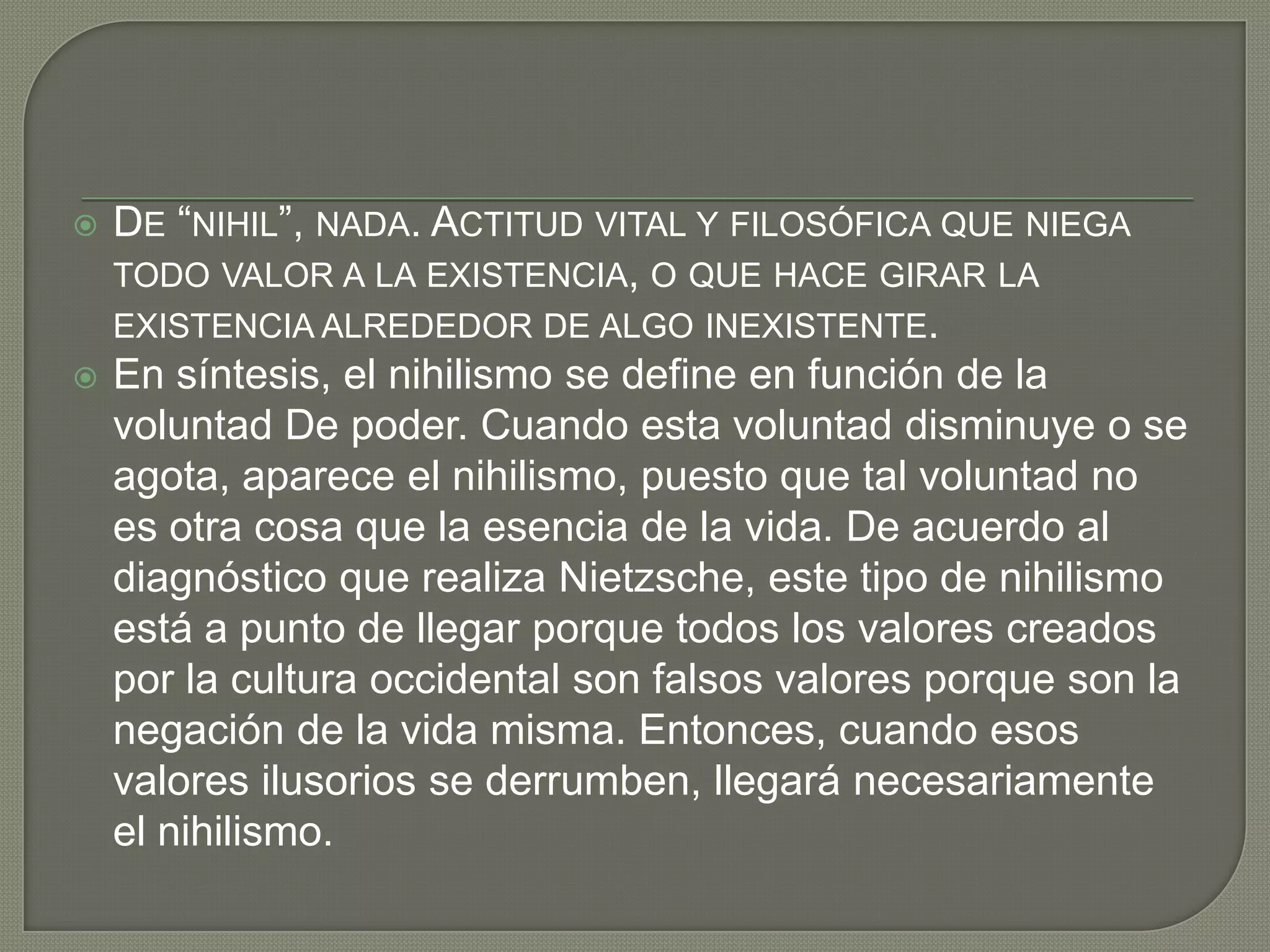 Nihilismo | PPTX