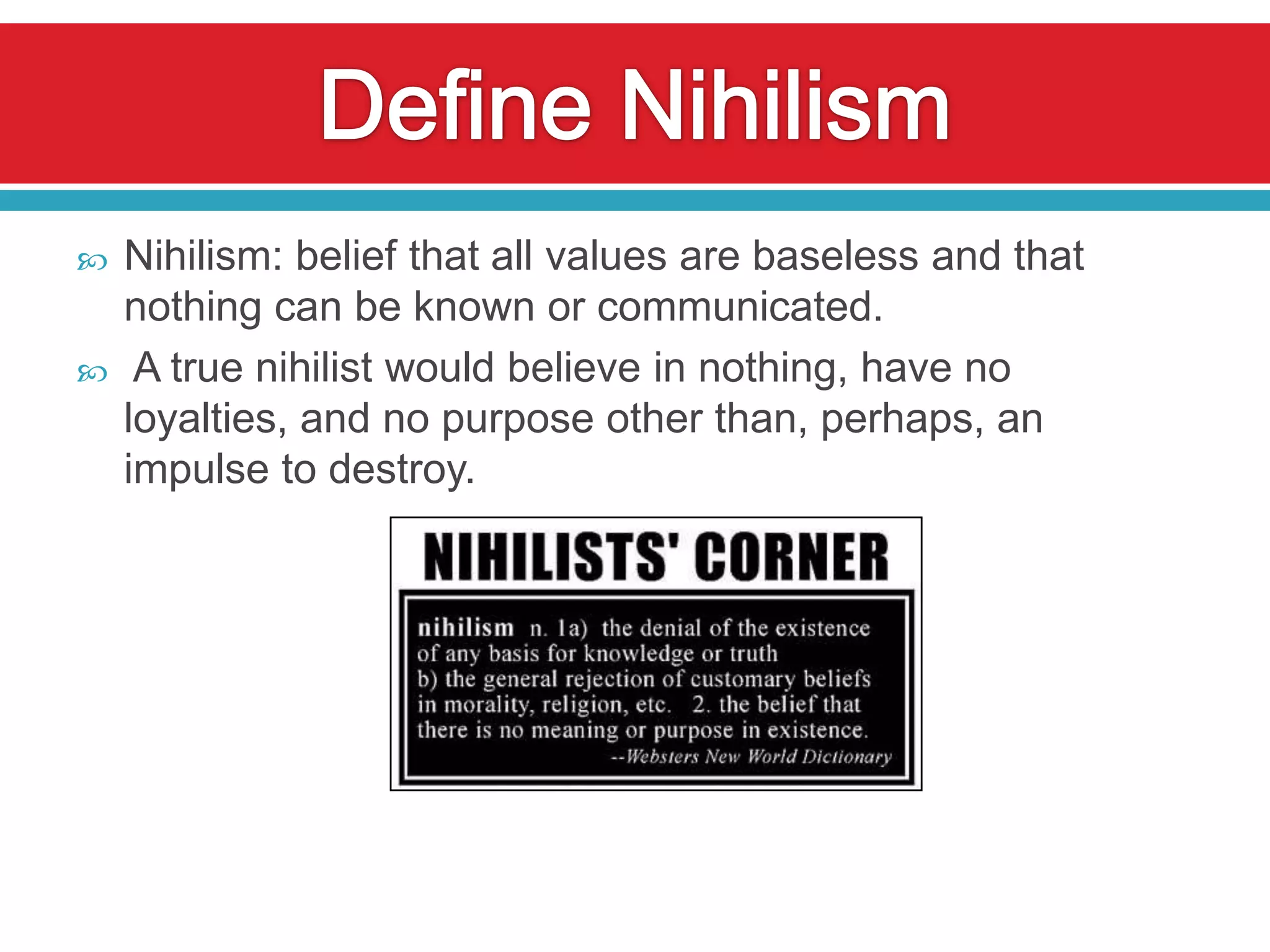 Nihilism Presentation | PPTX