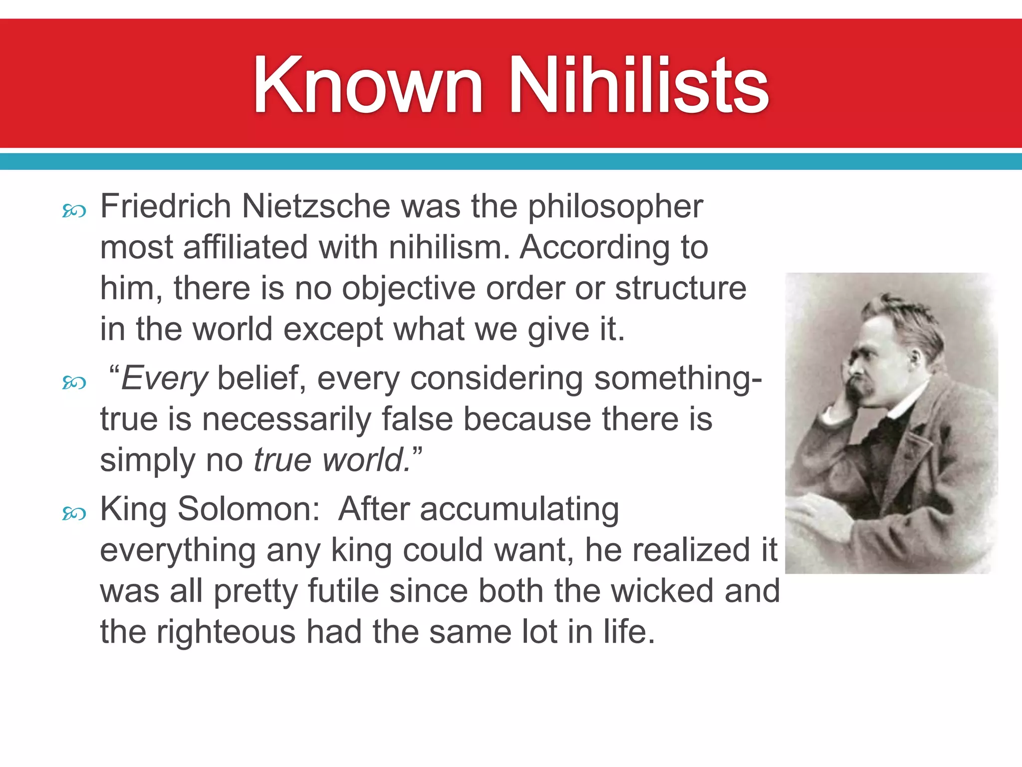 Nihilism Presentation | PPTX