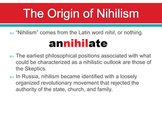 Nihilism Presentation | PPTX