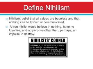 Nihilism Presentation | PPTX