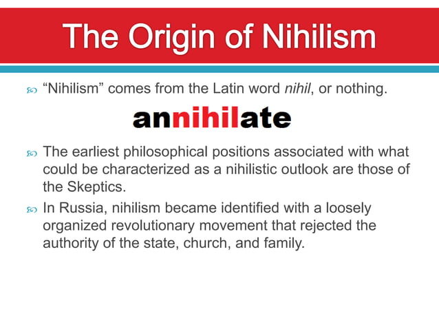 Nihilism Presentation | PPT