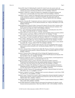 Dynamin and Myosin Regulate Differential Exocytosis from Mouse Adrenal Chromaffin Cells | PDF