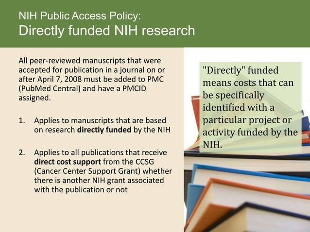 NIH Public Access Policy | PPT