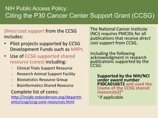 NIH Public Access Policy | PPT