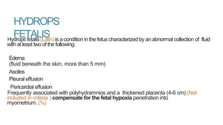 HYDROPS | PPTX | Pregnancy | Reproductive Health
