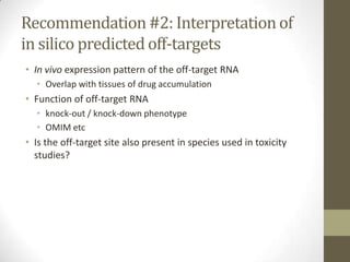 OSWG Off-target position | PPT