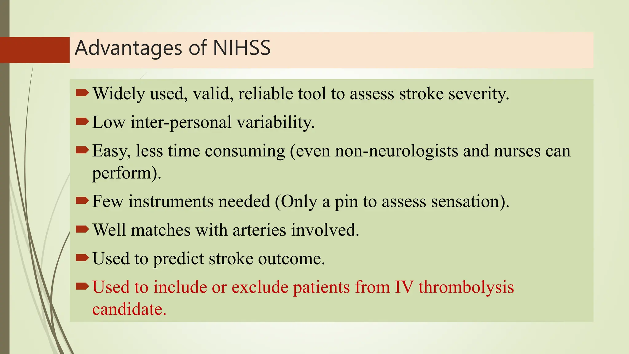 NIHSS in Stroke Severity: Why and How? presentation.pptx