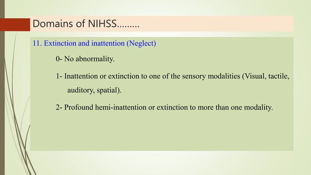 NIHSS in Stroke Severity: Why and How? presentation.pptx | Brain and ...