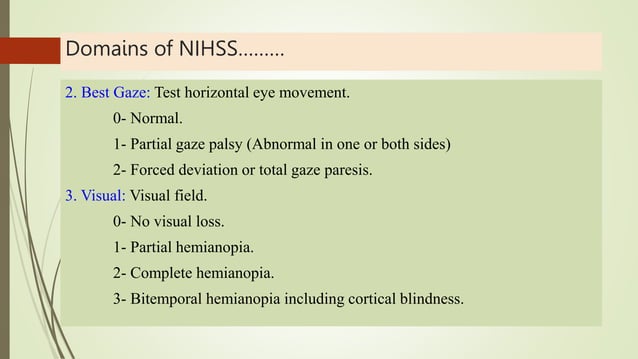 NIHSS in Stroke Severity: Why and How? presentation.pptx | Brain and ...