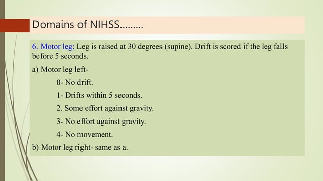 NIHSS in Stroke Severity: Why and How? presentation.pptx | Brain and ...