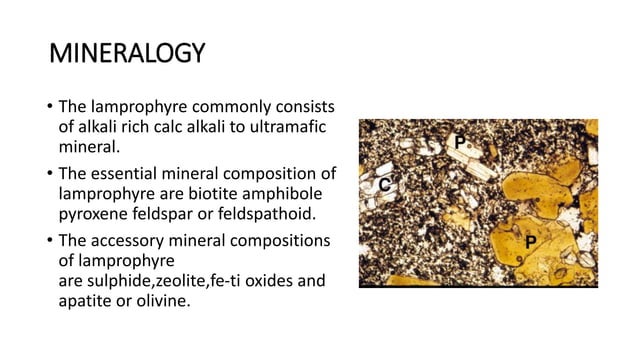Alkaline rocks.lamprophyre,lamproite,and carbonatites | PPTX | Geology ...