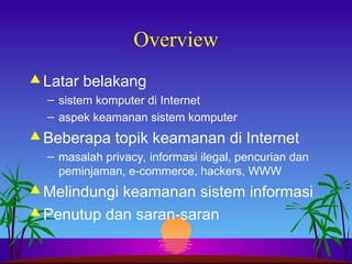 Keamanan Sistem Informasi Pengamanan Sistem Website | PPT