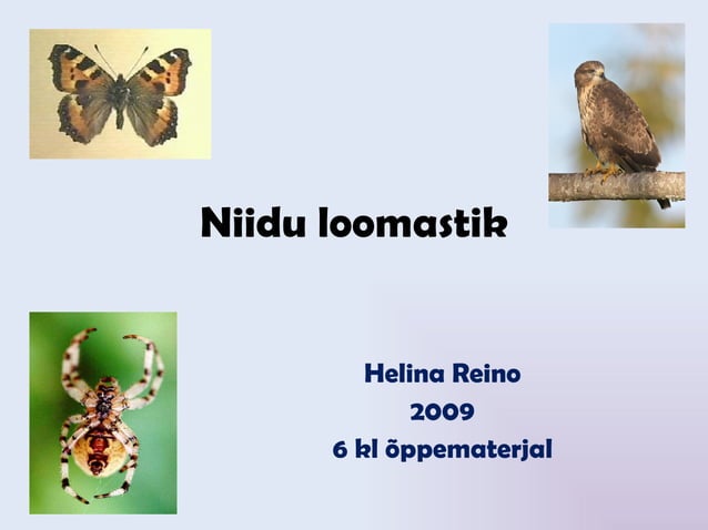 Niidu Loomastik | PPT